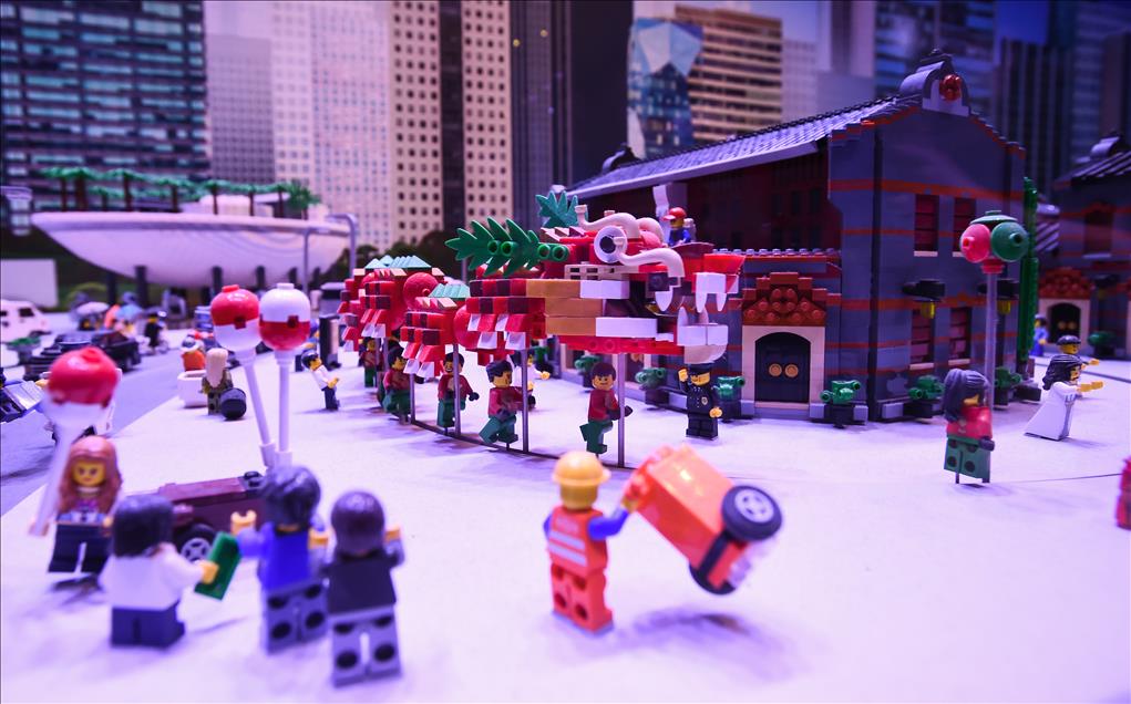 Models of thousands of legos exhibited in Shanghai - Anadolu Ajansı