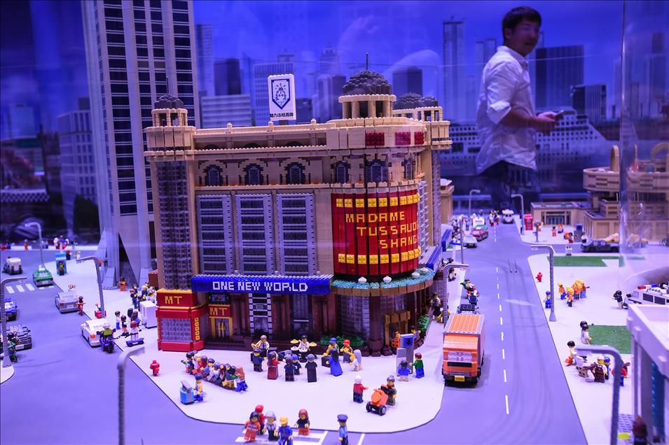 Models of thousands of legos exhibited in Shanghai - Anadolu Ajansı