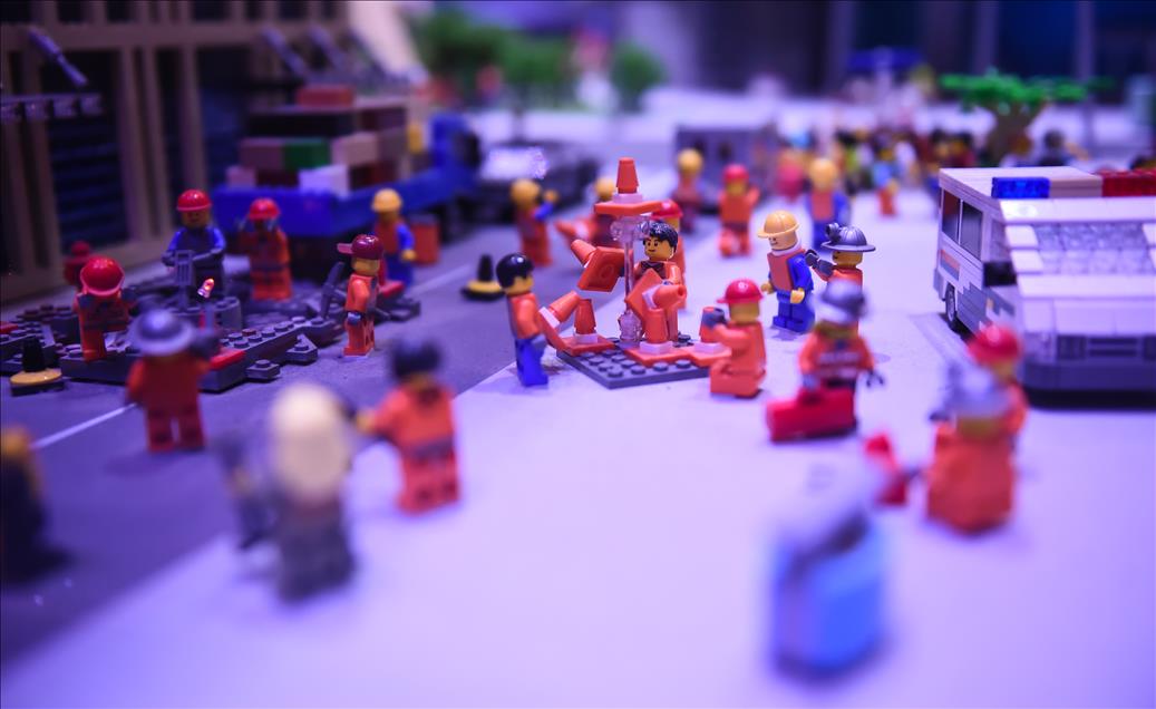 Models of thousands of legos exhibited in Shanghai - Anadolu Ajansı