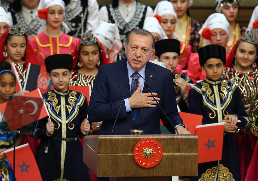 President Erdogan receives children in Ankara - Anadolu Ajansı