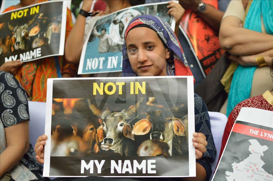 Not in My Name Protest in India - Anadolu Ajansı