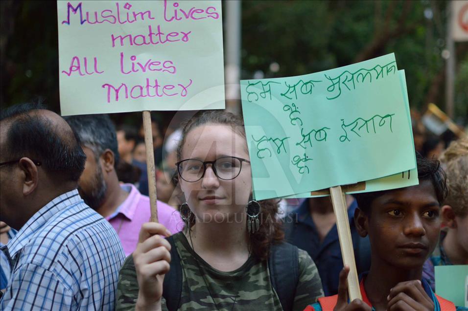 Not in My Name Protest in India - Anadolu Ajansı