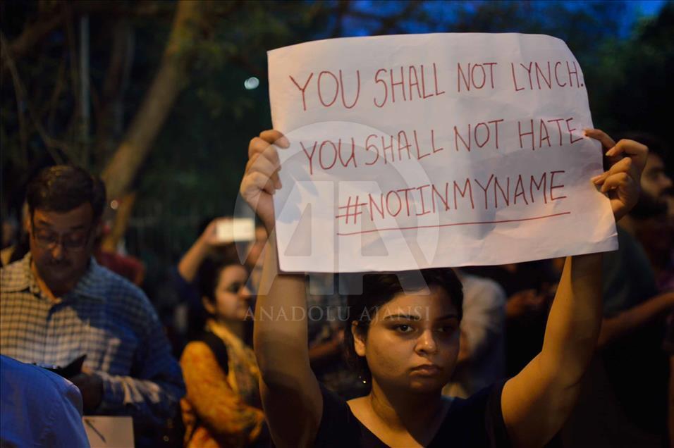 Not in My Name Protest in India - Anadolu Ajansı