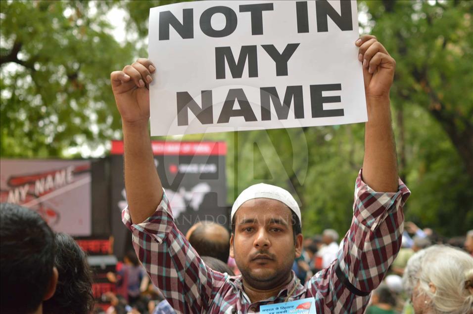 Not in My Name Protest in India - Anadolu Ajansı