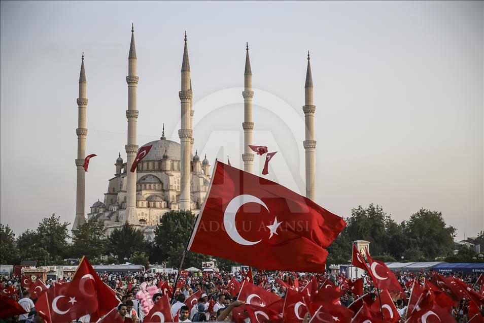 Millions flock to city centers to mark anniversary of July 15 defeated ...