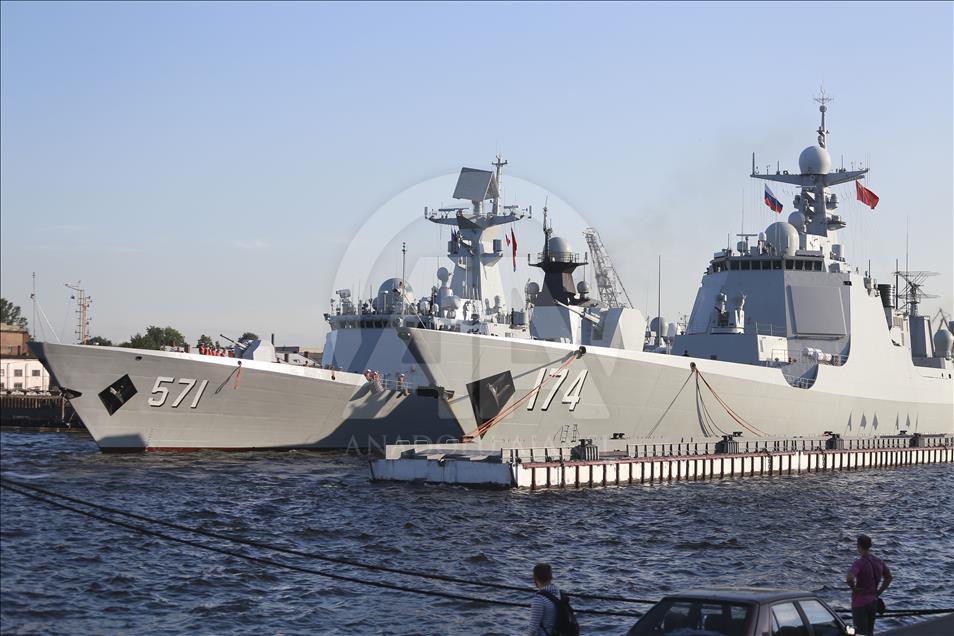 Chinese fleet arrives at Saint-Petersburg - Anadolu Ajansı