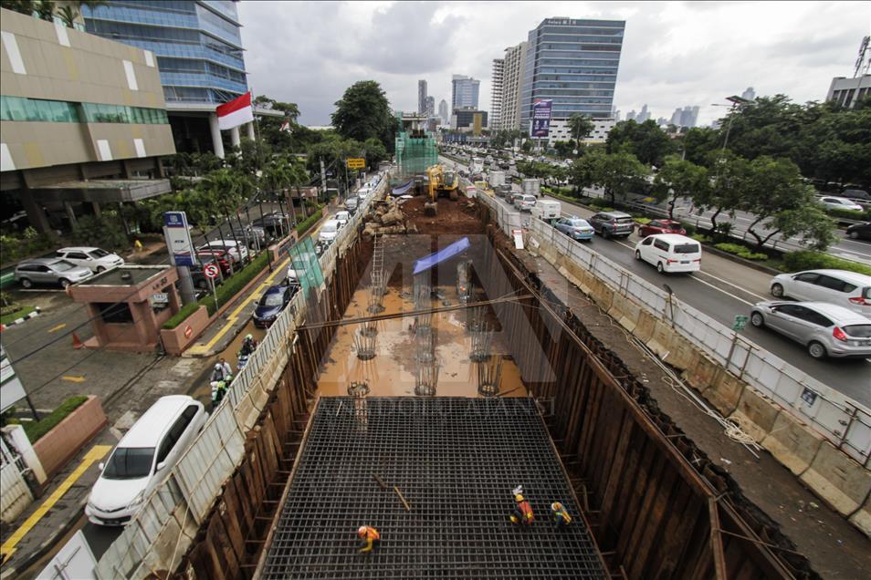 Pembangunan infrastruktur transportasi di seluruh Jakarta - Anadolu Ajansı