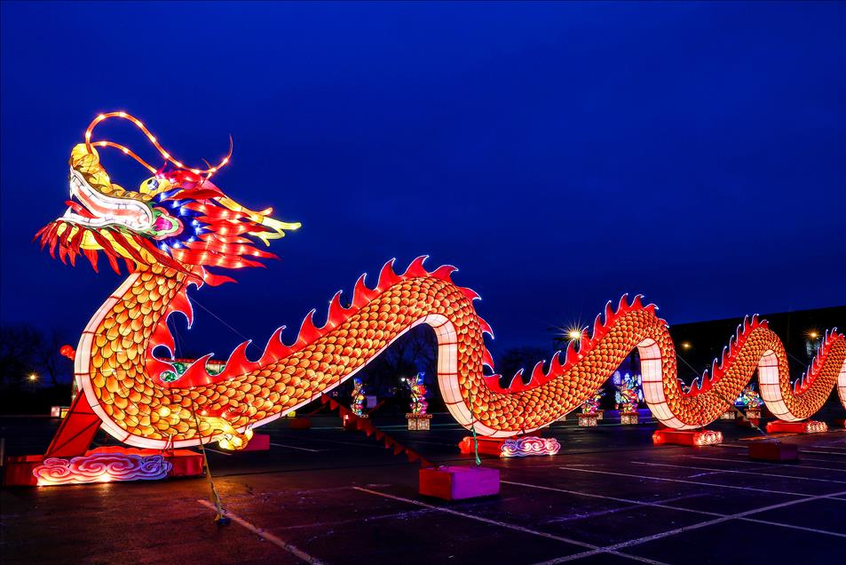 Dragon lights exhibit in Chicago - Anadolu Ajansı