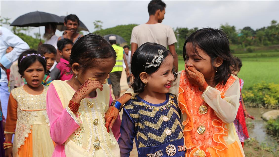 Eid Al-Adha happiness of Rohingya kids in Myanmar - Anadolu Ajansı