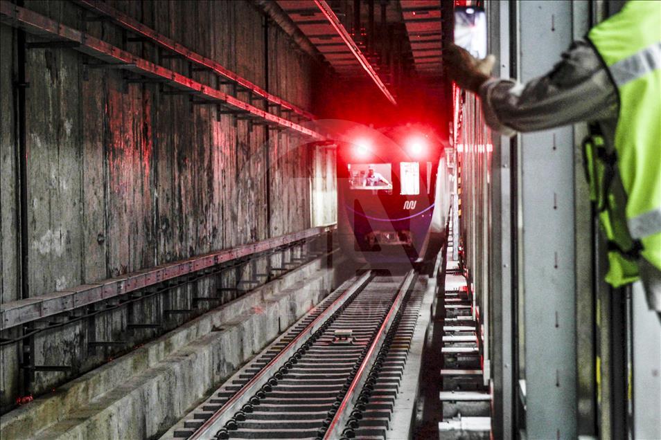 Uji coba sistem MRT Jakarta - Anadolu Ajansı