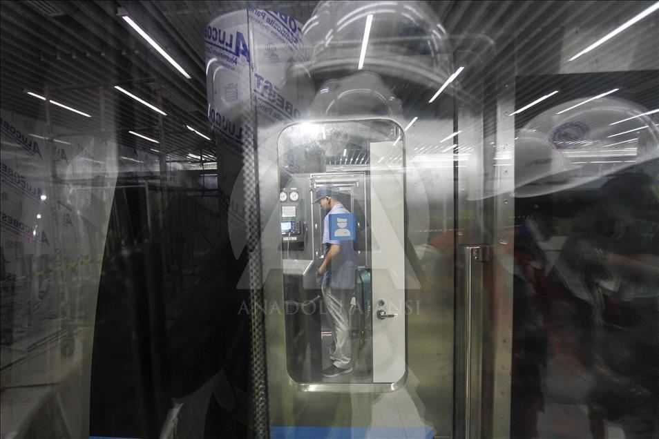 Uji coba sistem MRT Jakarta - Anadolu Ajansı