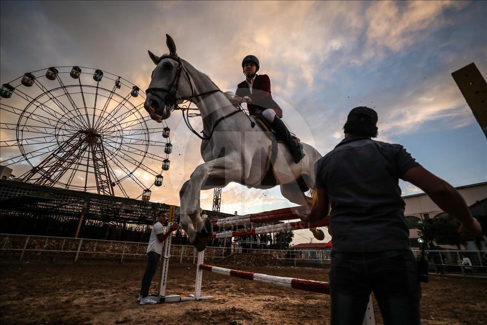 Equestrian Championship in Gaza - Anadolu Ajansı