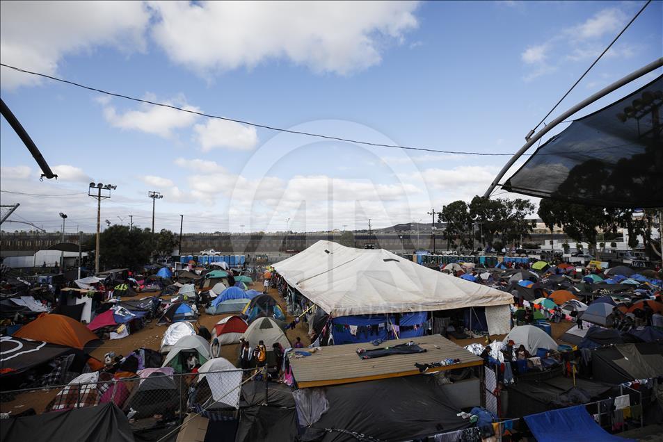 Migrantski kamp u meksičkoj Tijuani - Anadolu Ajansı