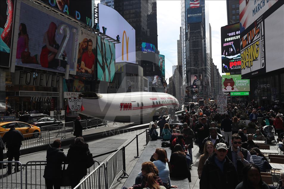 TWA plane in Times Square - Anadolu Ajansı