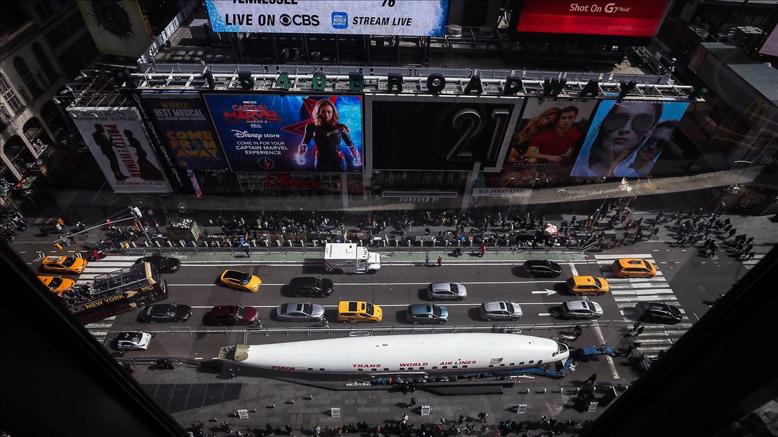 TWA plane in Times Square - Anadolu Ajansı