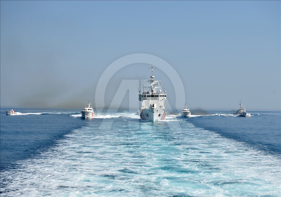 Turkish Coast Guard's migration drill in the Mediterranean Sea ...