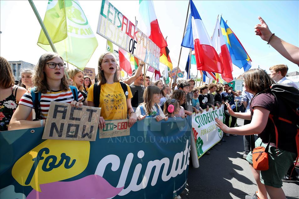 Climate Change Demonstration in Brussels - Anadolu Ajansı