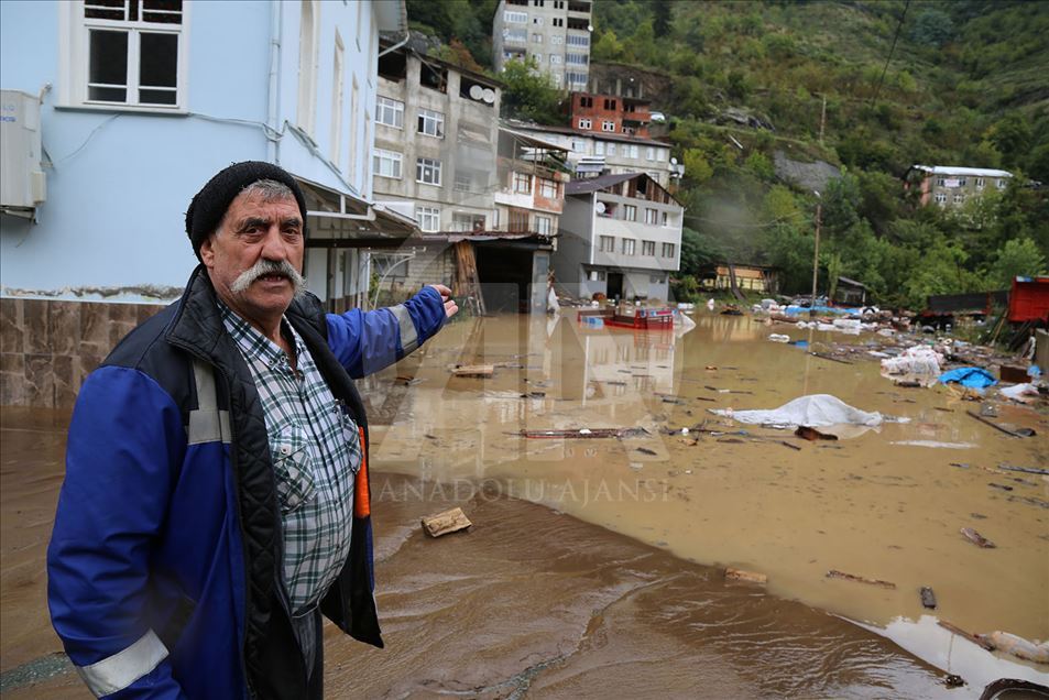 Northeastern Turkey: Heavy rains cause flash floods - Anadolu Ajansı