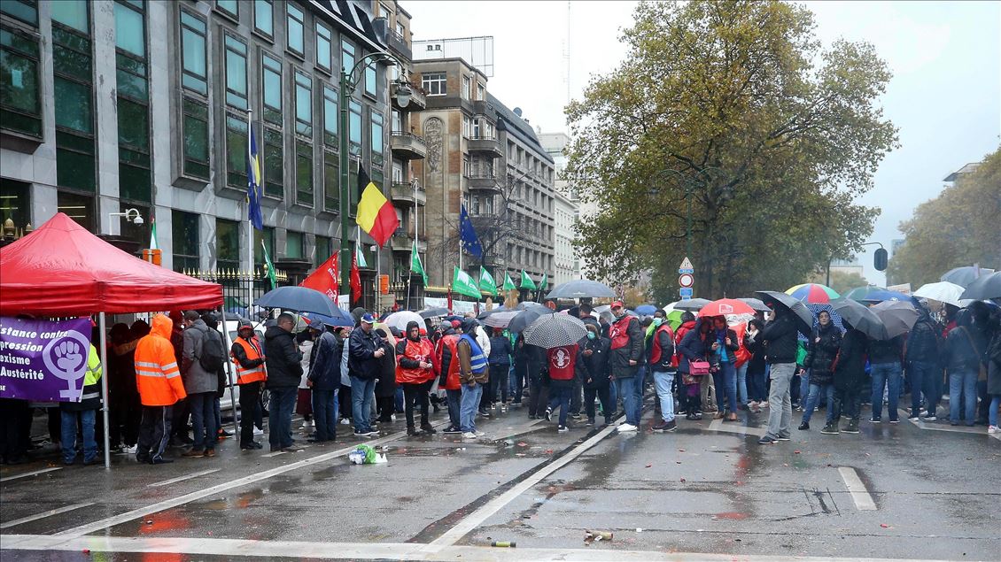 Public employees on strike in Brussels - Anadolu Ajansı