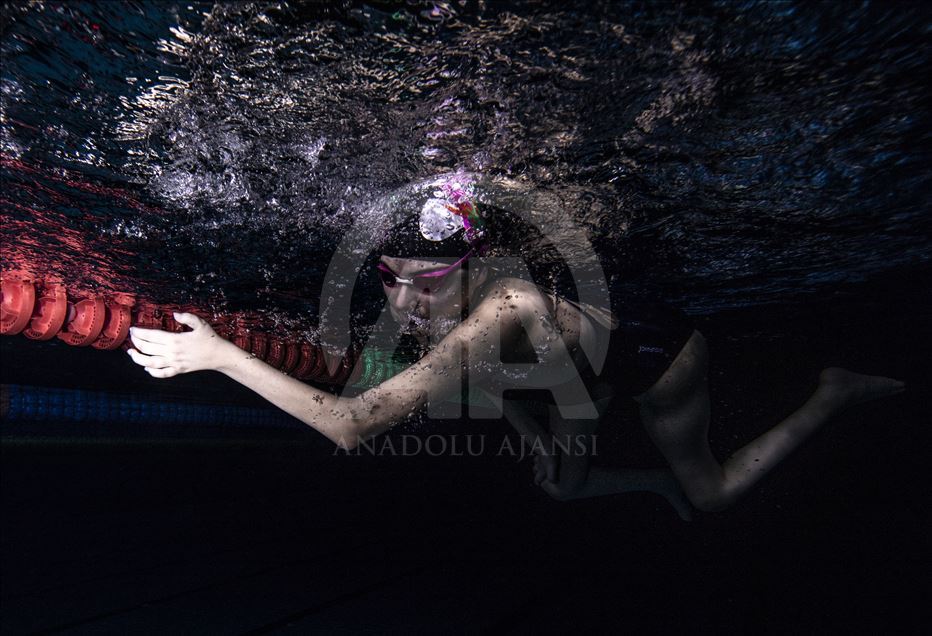 Turkish girl started swimming for treatment and won 60 medals - Anadolu ...