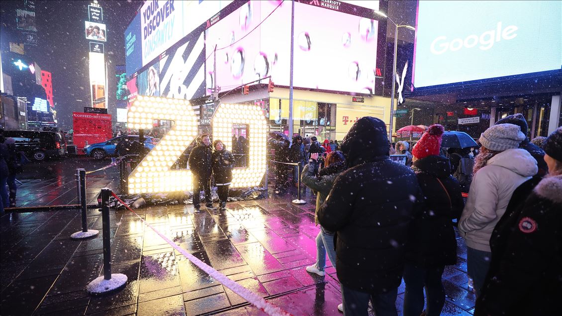 Snowfall in New York - Anadolu Ajansı