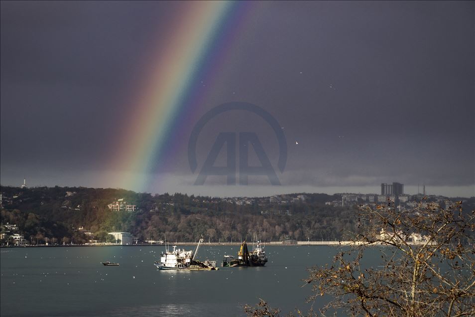 Breathtaking rainbow in Istanbul - Anadolu Ajansı