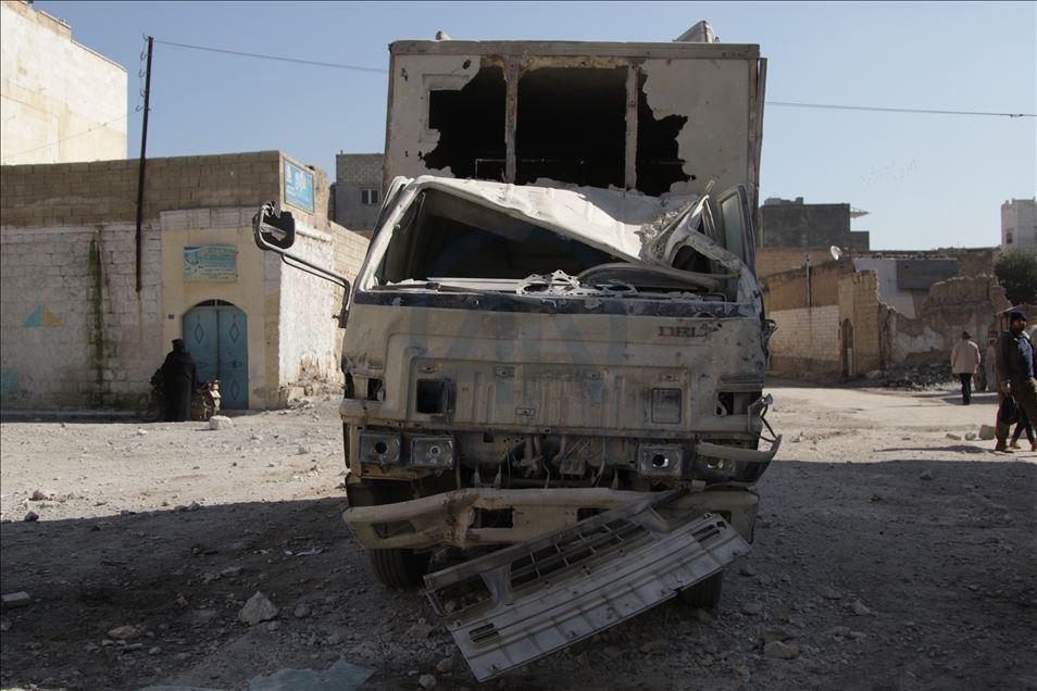 Russian airstrikes hit al-Bab, Syria - Anadolu Ajansı