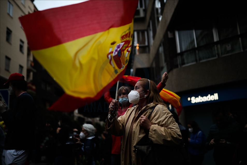 Anti-govt protest in Spain - Anadolu Ajansı