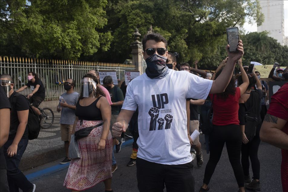 Anti-racism protest in Brazil - Anadolu Ajansı