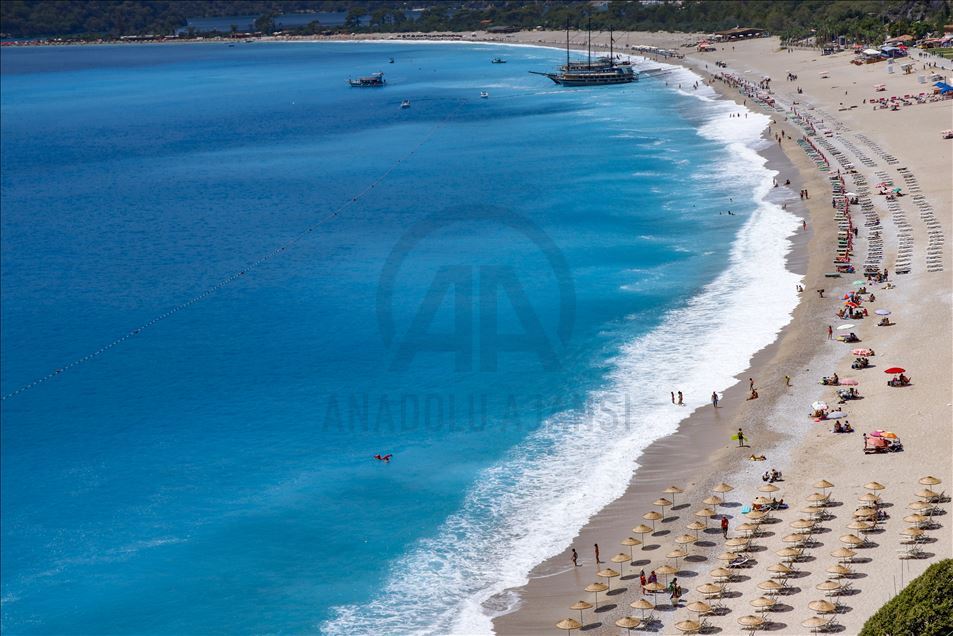 Oludeniz Beach of Turkey's Mugla - Anadolu Ajansı