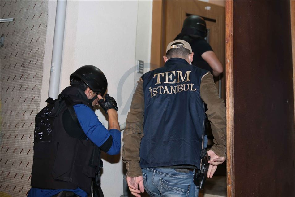 عملية أمنية ضد تنظيم داعش الإرهابي بإسطنبول Anadolu Ajansı