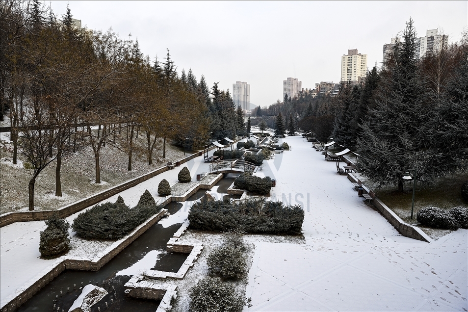 Snowfall in Ankara - Anadolu Ajansı
