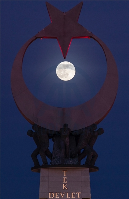 Full moon over Turkish capital - Anadolu Ajansı