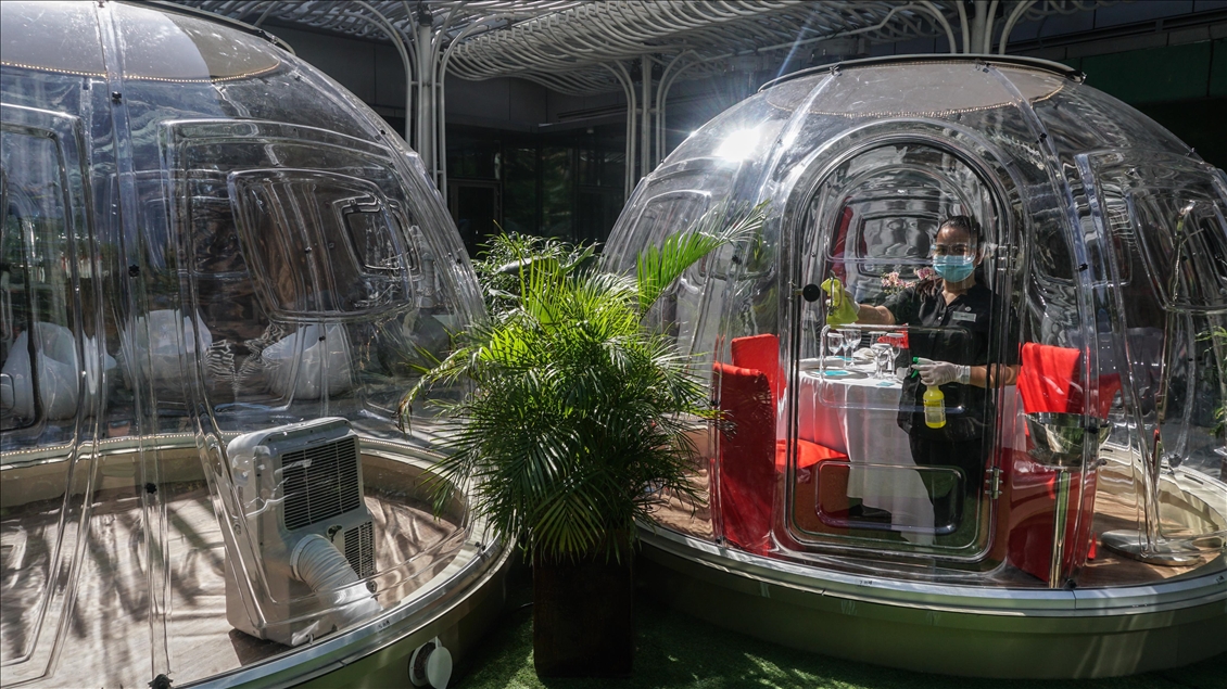 Restaurant with dining pods in Philippines - Anadolu Ajansı