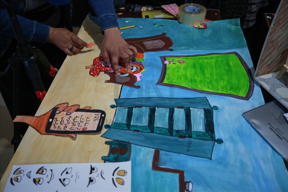 Palestinian women's animation studio in Gaza - Anadolu Ajansı