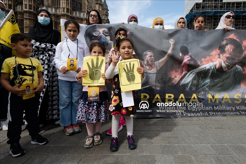 Conmemoración del octavo aniversario de la Masacre de Rabaa en Londres ...