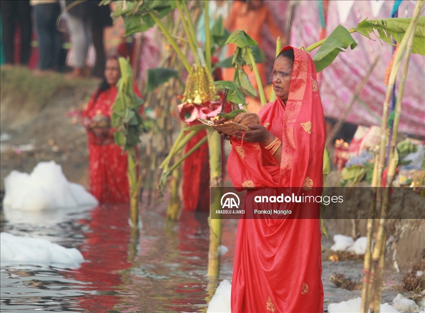 Hindistan'da Chhath Parva Festivali - Anadolu Ajansı