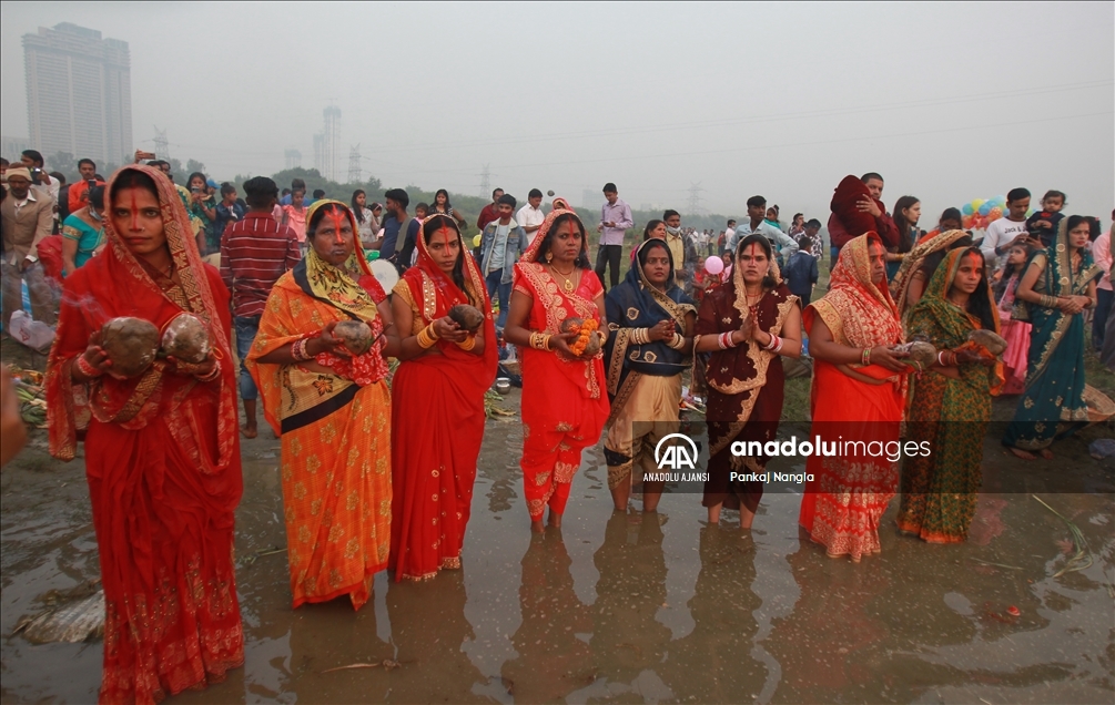 Hindistan'da Chhath Parva Festivali - Anadolu Ajansı