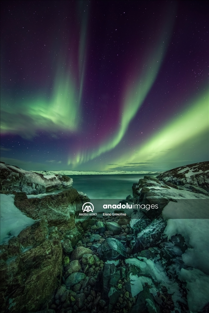 Aurora Borealis: Polarna svjetlost iznad Rusije - Anadolu Ajansı