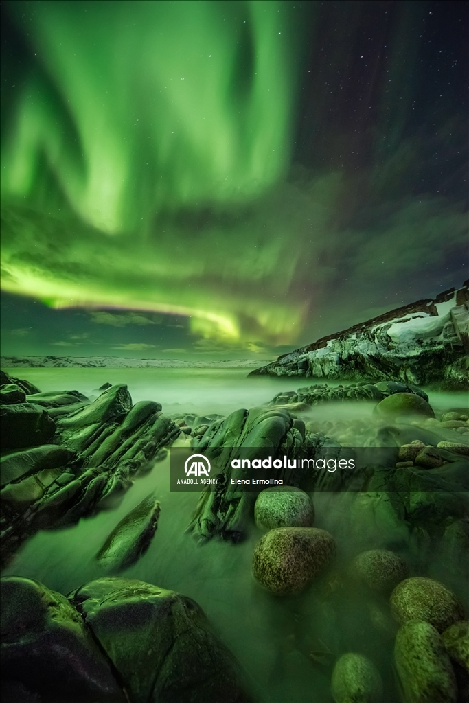 Aurora Borealis: Polarna svjetlost iznad Rusije - Anadolu Ajansı