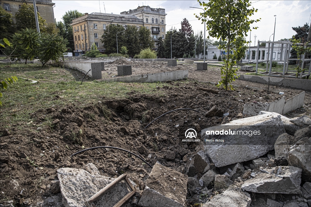 Ukrayna'nın Marganets şehrine düzenlenen saldırılarda 10'dan fazla kişi ...