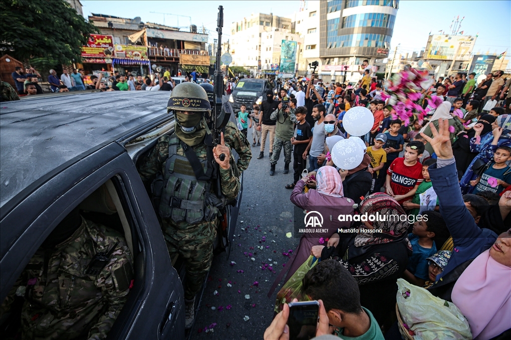Parade militer Brigade al-Quds di kota Rafah, Gaza - Anadolu Ajansı