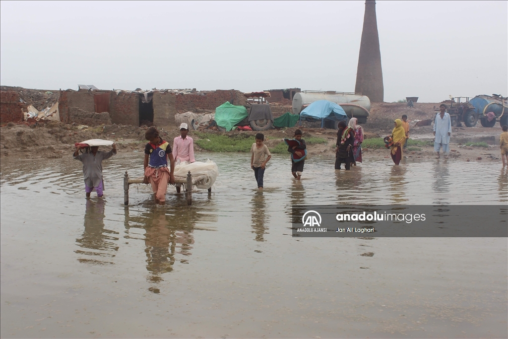 Pakistan'ın Tando Jam bölgesinde sel - Anadolu Ajansı