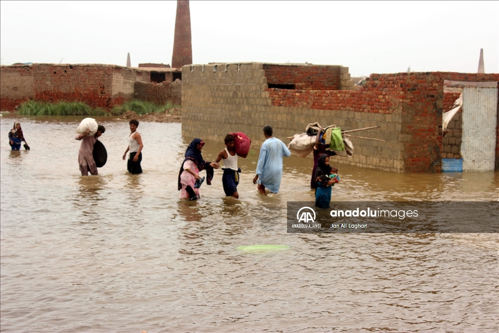 Pakistan'ın Tando Jam bölgesinde sel - Anadolu Ajansı