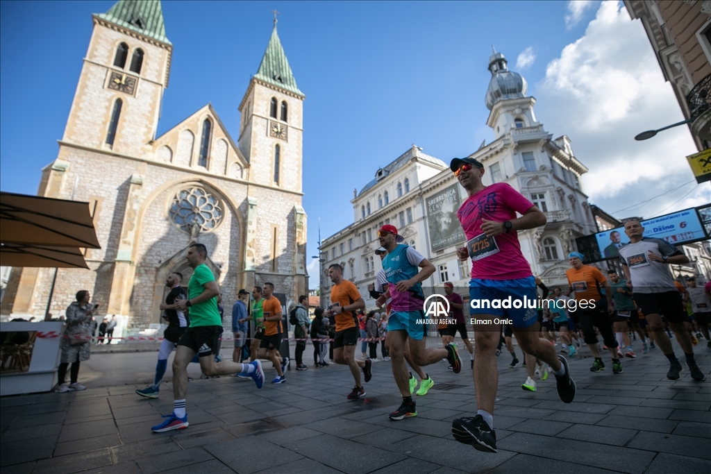 U Sarajevu održan polumaraton "Zajedno Sarajevom" - Anadolu Ajansı