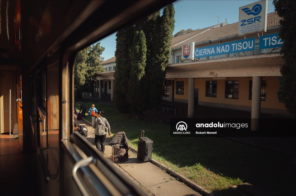 Slovakya'nın Cierna nad Tisou kentindeki tren istasyonu - Anadolu Ajansı