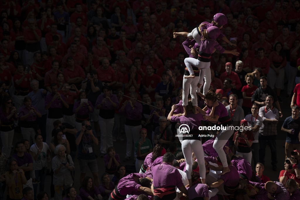 28th edition of the 'human towers' ('castells') competition in ...