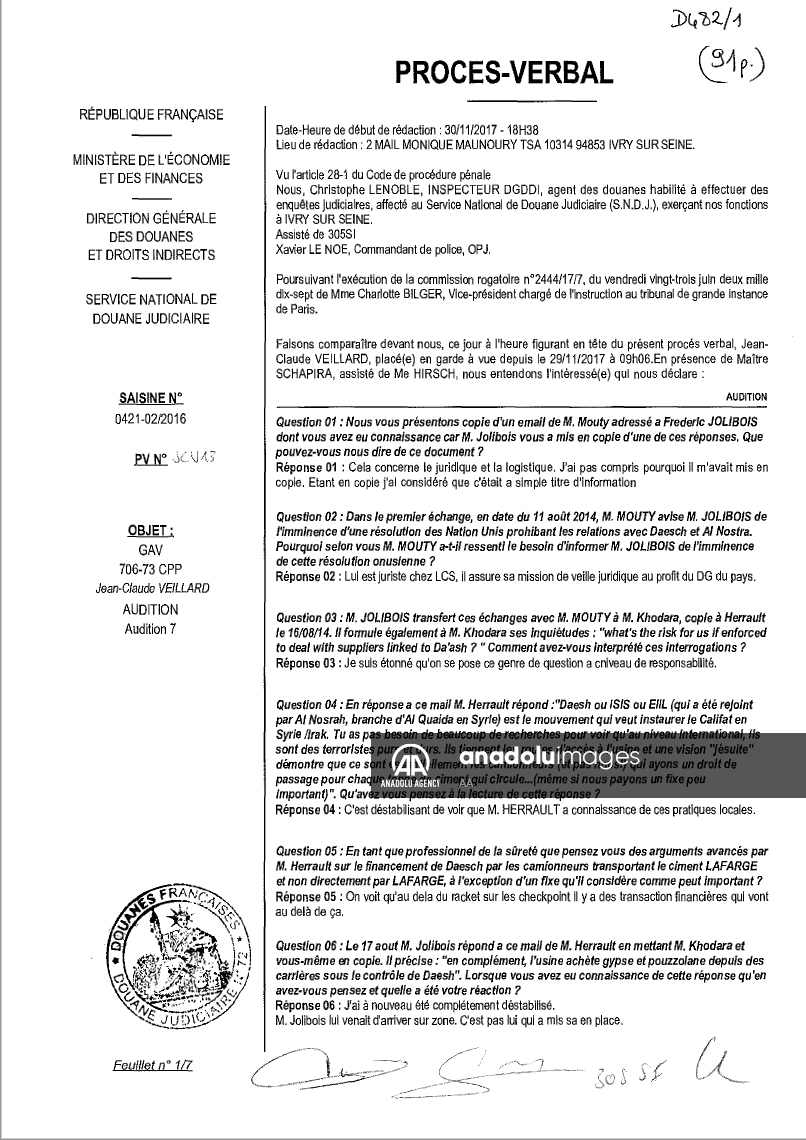 Les documents qui montrent que les renseignements français étaient au ...