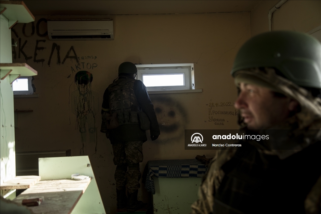 Bahmut'ta sığınaklarda yaşayan Ukrayna askerleri - Anadolu Ajansı