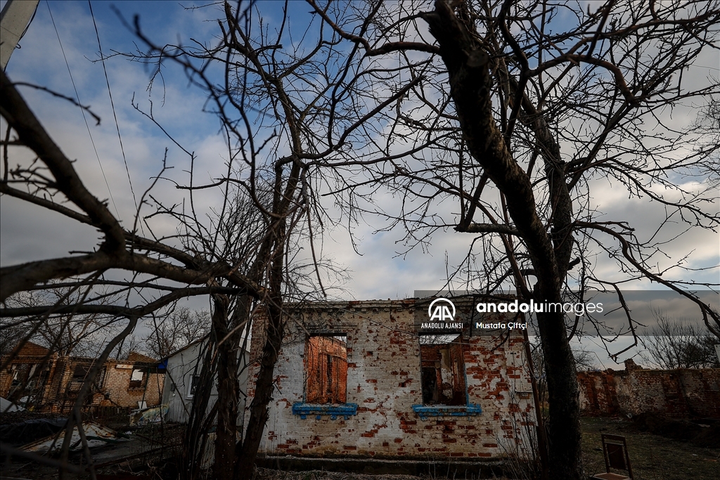 Andriivka Köyü'nde Rusya-Ukrayna savaşının izleri - Anadolu Ajansı